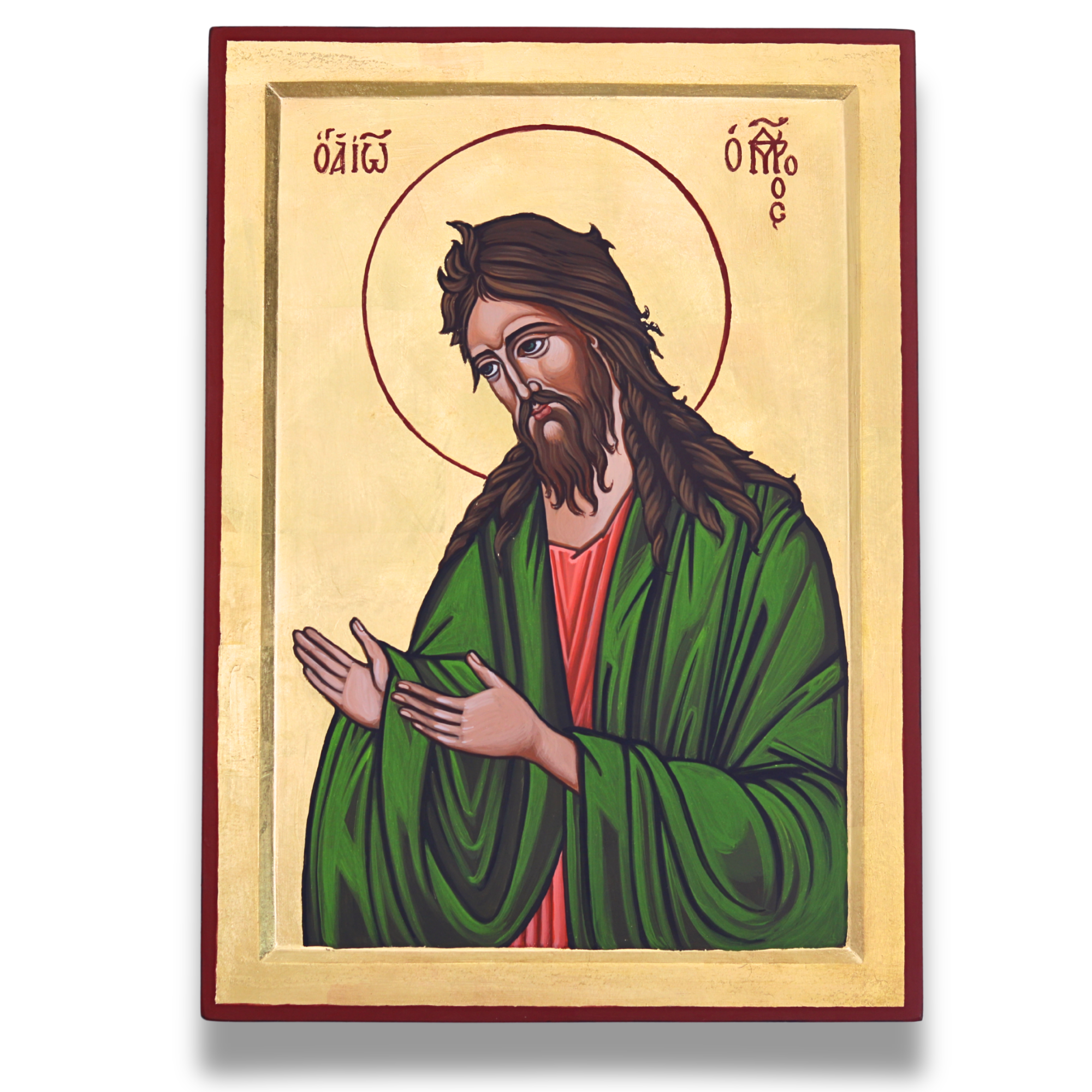 Hand-painted Saint John the Baptist Icon | NazarethFairTrade
